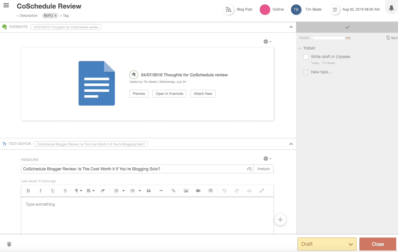 CoSchedule Review: Is The Cost Worth It If You're Blogging Solo ...